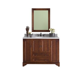 Ronbow Milano 48-inch Bathroom Vanity Set in Colonial Cherry with ...