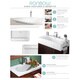 Ronbow Shaker 72-inch Bathroom Double Vanity Set in White with Medicine ...
