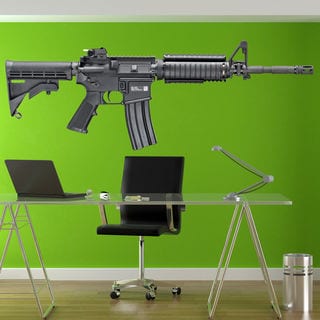 Full color M4 Rifle Gun sticker, M4 Rifle Gun decal, wall art decal ...