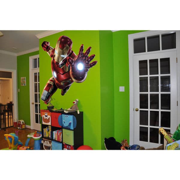 Full color Superheroes Iron man sticker, Iron man decal, wall art decal ...