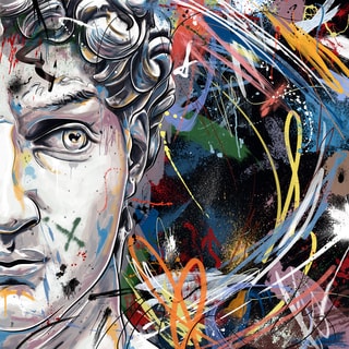 Maxwell Dickson 'King David' Modern Canvas Wall Art - Bed Bath & Beyond ...