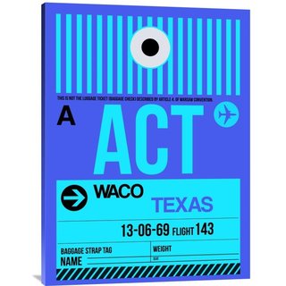 NAXART Studio 'ACT Waco Luggage Tag II' Stretched Canvas Wall Art - Bed ...