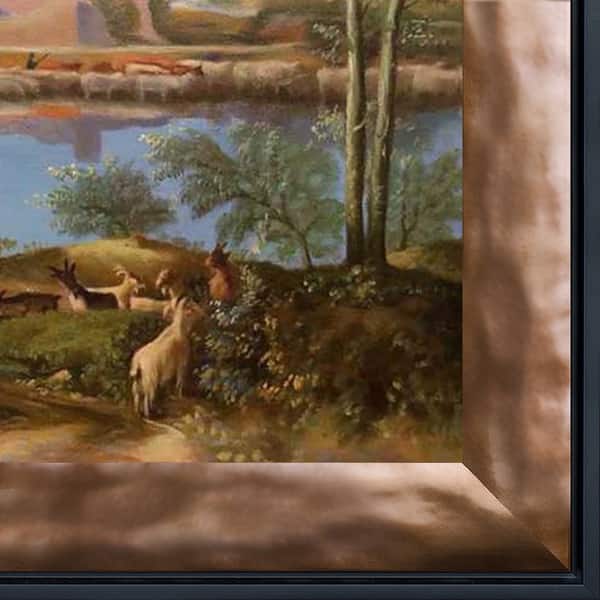 Nicolas Poussin 'Landscape with a Calm, 1650-1651' Hand Painted Framed ...