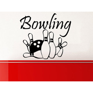 Bowling Wall Decal Sports Entertainment Skittle Wall Decals Vinyl ...