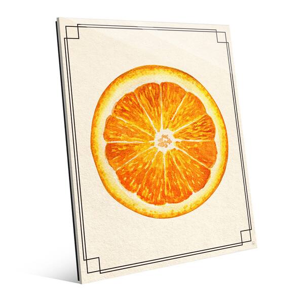 Orange Slice Wall Art Print on Glass - Bed Bath & Beyond - 14062974