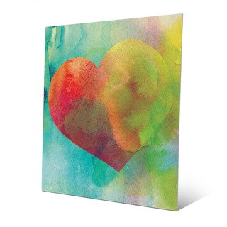 Vermillion Heart Wash Wall Art Print on Metal - Bed Bath & Beyond ...
