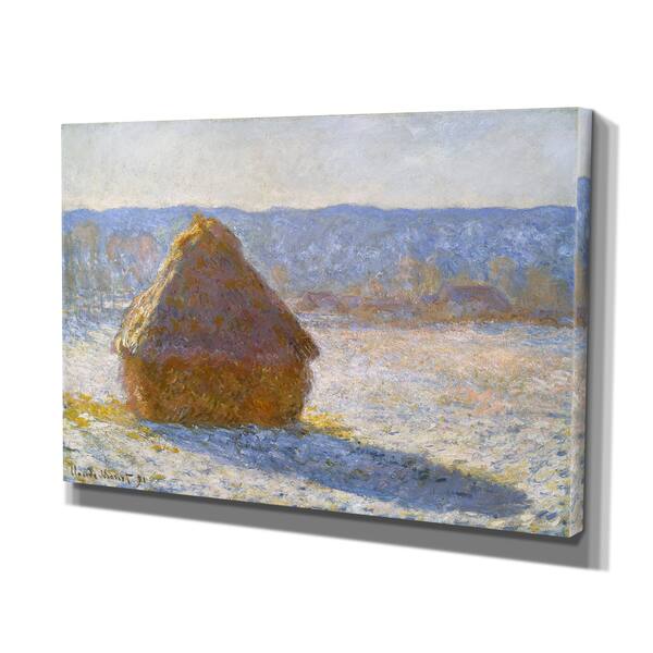 Wexford Home Claude Monet 'Haystack-Morning' Multicolored Canvas ...