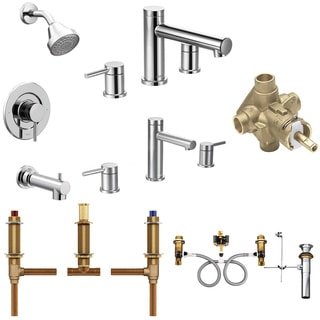 Moen Master Bath Suite - T6193 Bath Faucet, 9000 Valve, T2193 Shower ...