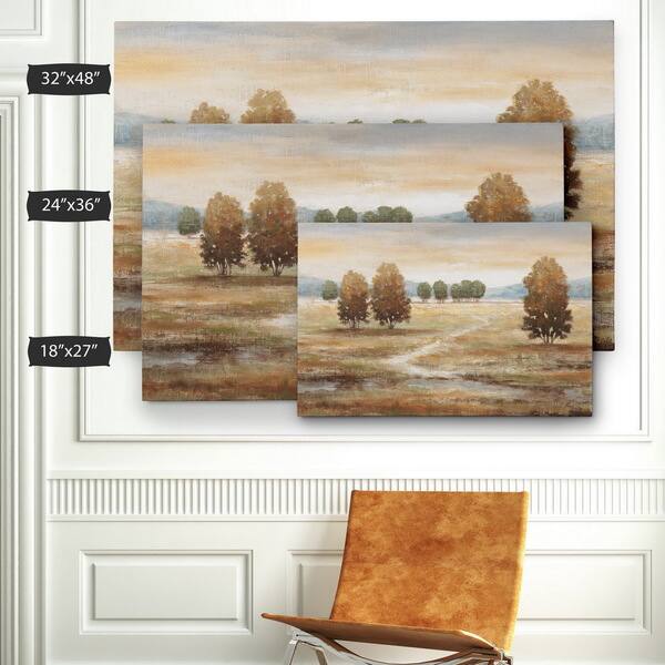 Wexford Home 'Linen Landscape I' Canvas Wall Art - Bed Bath & Beyond ...