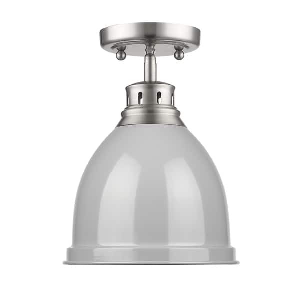 Golden Lighting Duncan Aged Brass Flush-mount Fixture - Bed Bath ...