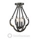 Golden Lighting Saxon Aged Bronze Semi-flush 3-light Convertible ...