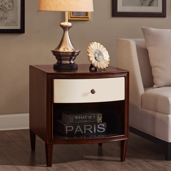 Madison Park Signature Dunkin Morocco Brown/ Ivory End Table - Bed Bath ...