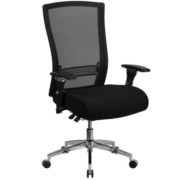 Jensen Multi-Shift High Back Black Mesh Executive Adjustable Swivel ...