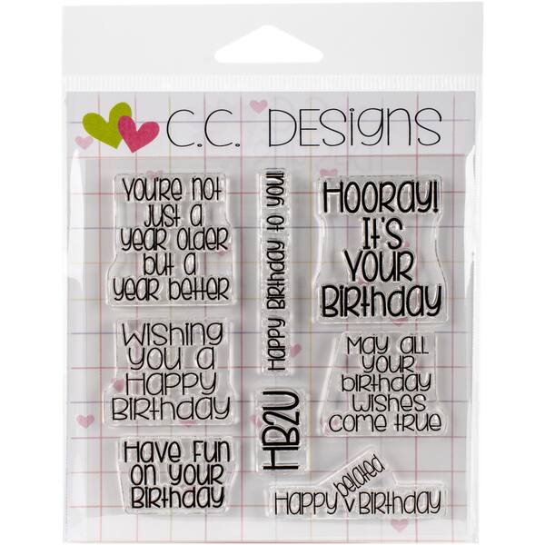 Logo Sentiments Clear Stamps 4X4-Birthday Wishes - Bed Bath & Beyond ...