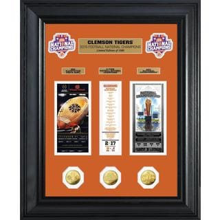Clemson 2016 Football National Champions Deluxe Gold Coin Ticket ...