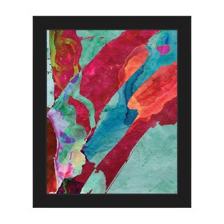 'Dagaba' Framed Canvas Abstract Wall Art Print - Bed Bath & Beyond ...