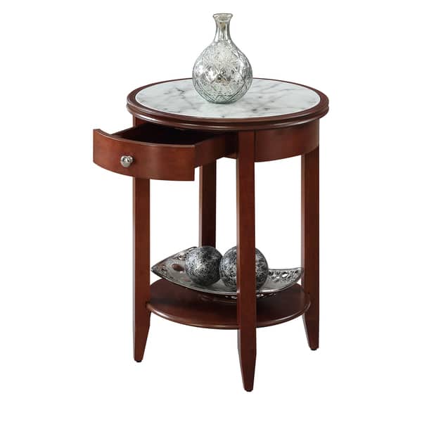 Convenience Concepts American Heritage Baldwin 1 Drawer End Table with ...