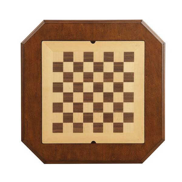 Acme Furniture Red and Black Bishop Game Table - On Sale - Bed Bath ...