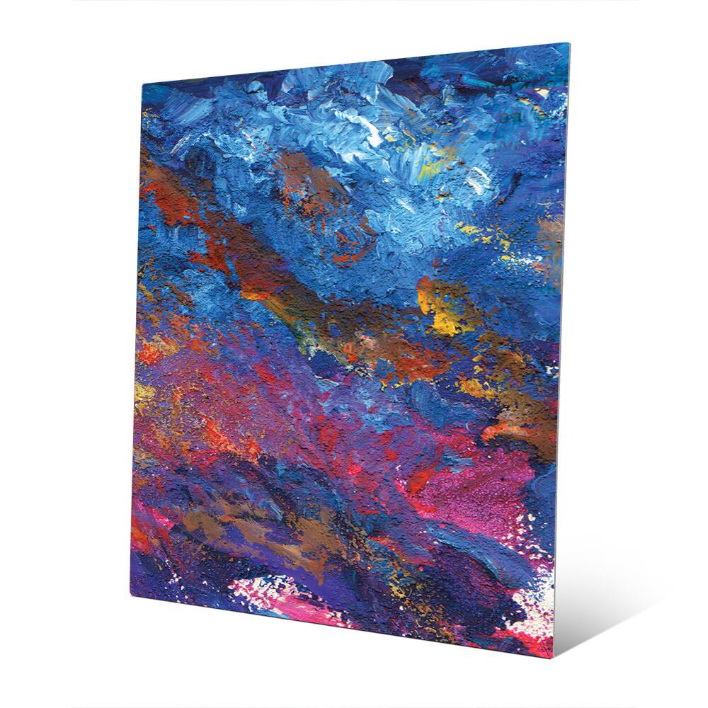 'Collina Magenta' Metal Wall Art Print - Overstock - 14154335