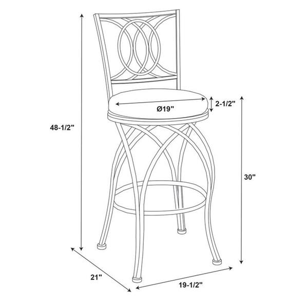 Big and Tall Metal Crossed Legs Bar Stool - Bed Bath & Beyond - 14155937