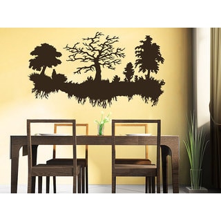 Trees Roots Wall Decal Forest Landscape Nature Vinyl Sticker Decal size ...
