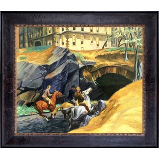La Pastiche Edward Hopper 'Bridle Path, 1939' Hand Painted Framed Oil ...