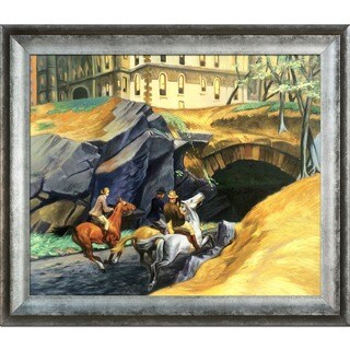 La Pastiche Edward Hopper 'Bridle Path, 1939' Hand Painted Framed Oil ...