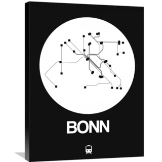 NAXART Studio 'Bonn White Subway Map' Stretched Canvas Wall Art - Bed ...
