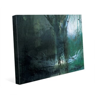 'Foreboding Cerulean Fir' Canvas Wall Art Print - Bed Bath & Beyond ...