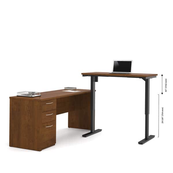 Bestar Embassy L-Desk including Electric Height Adjustable Table - Bed ...