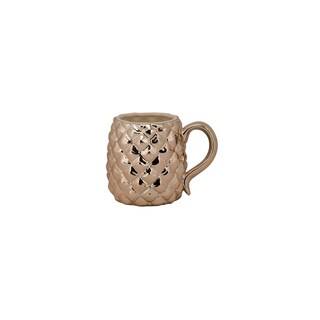 10 Strawberry Street Rose Gold Ceramic Pineapple Mug - Bed Bath & Beyond - 14254915