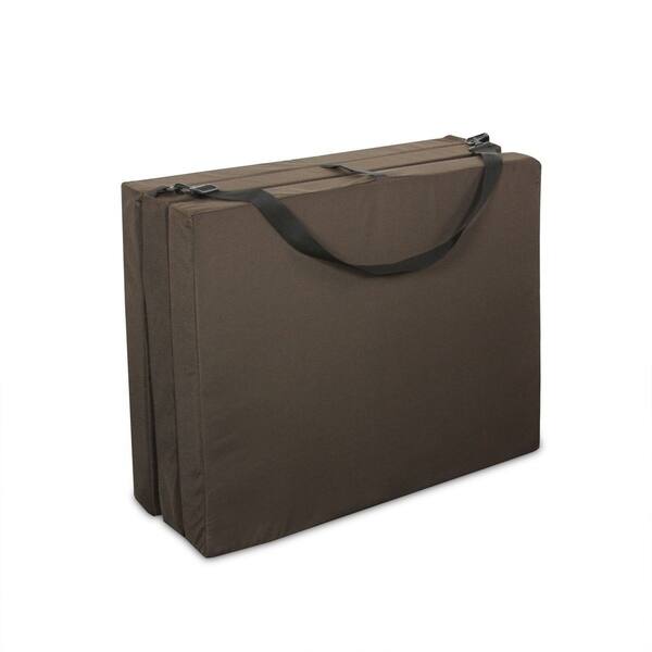 Tri-Fold Hide A Mat 30" Jr Twin Chocolate - Bed Bath & Beyond - 14254989