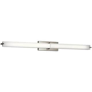 Kichler Lighting Transitional 48-inch Brushed Nickel LED Linear Bath ...
