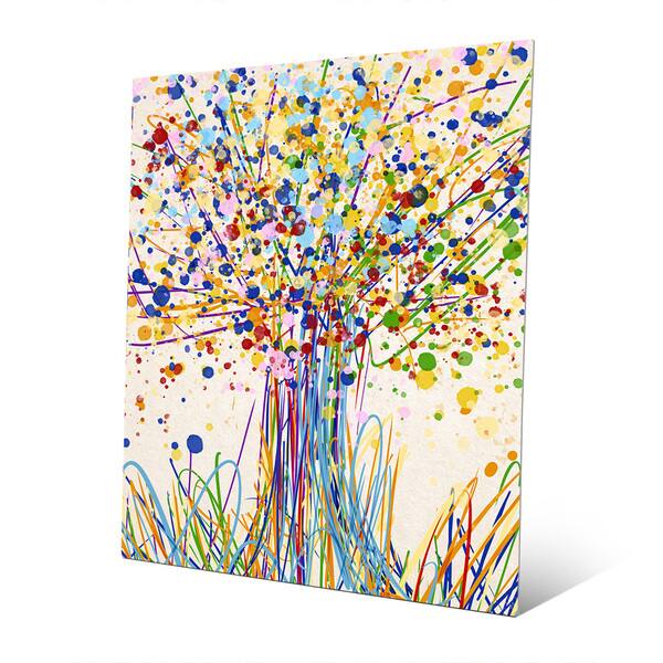 'Splatter Tree I' Wall Art Print on Metal - Bed Bath & Beyond - 14274973