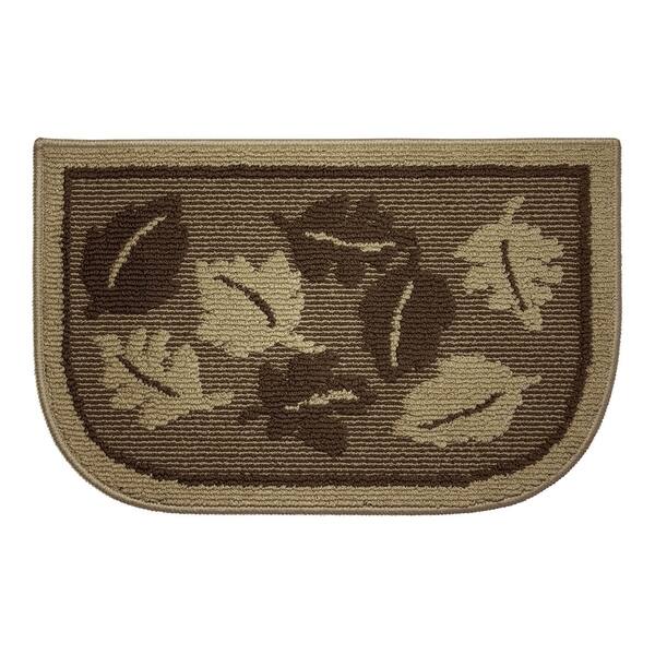 Structures Livingston Leaves Textured Loop Olefin18 x 30 Wedge-shaped ...