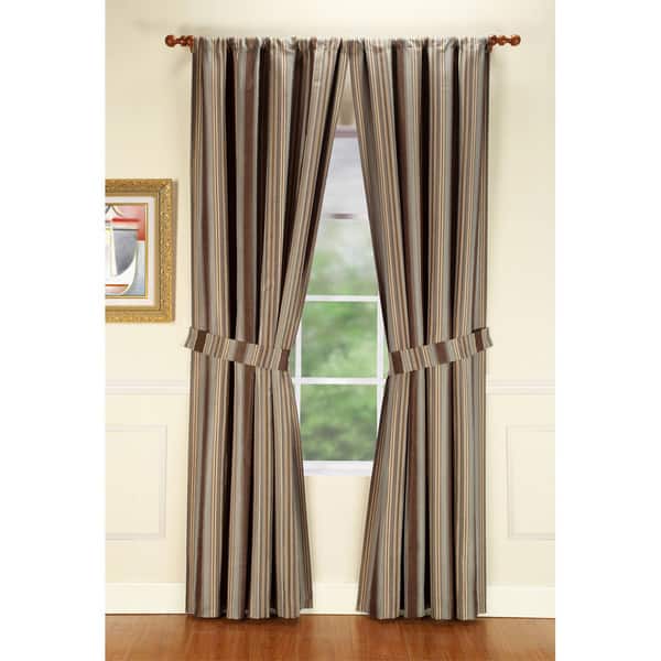 Hempstead Stripe Window Curtain Panel - Bed Bath & Beyond - 14289053