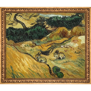 La Pastiche Vincent Van Gogh 'Two Rabbits' Hand Painted Framed Oil ...