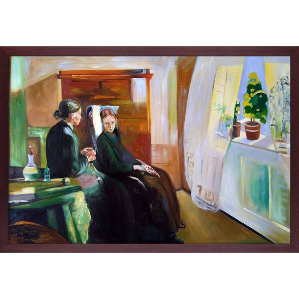 La Pastiche Edvard Munch 'Spring, 1889' Hand Painted Framed Oil ...