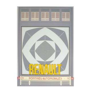 Neil Gower 'Renault Automobiles' 1986 Serigraph - Bed Bath & Beyond ...