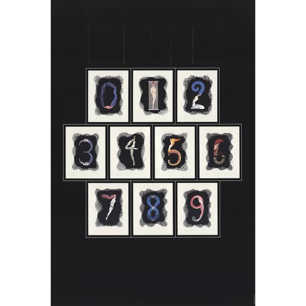 Erte 'Numbers' 1981 Poster, 36 x 24 - Bed Bath & Beyond - 14294543