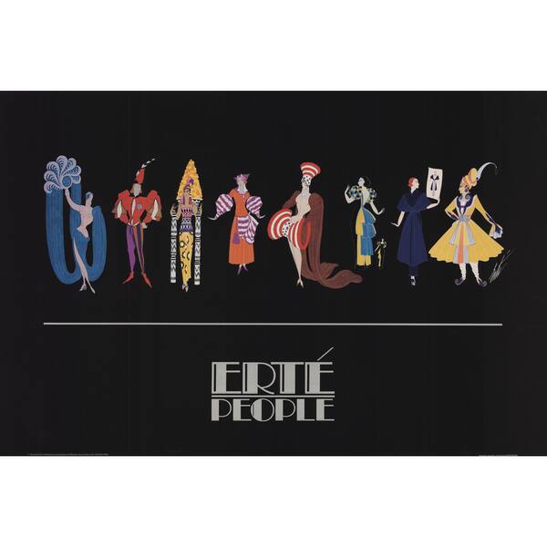 Erte People Offset Lithograph - Bed Bath & Beyond - 14294544