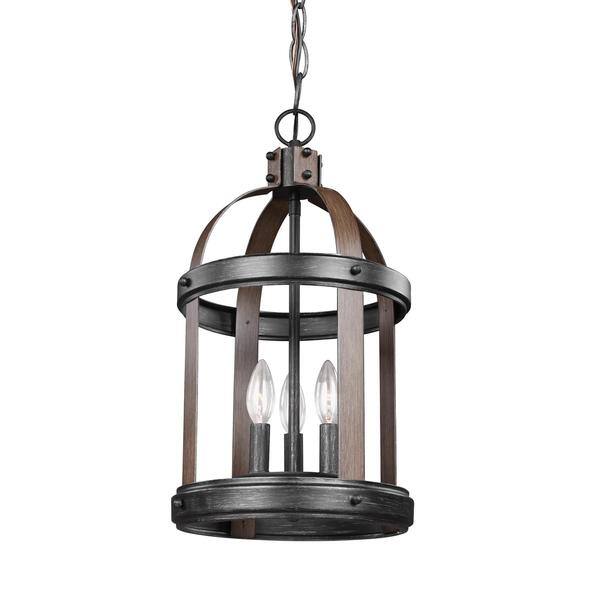 Sea Gull Lonoke 3 Light Stardust Hall Foyer Fixture - Bed Bath & Beyond ...