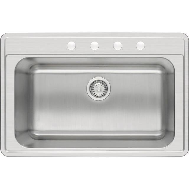 Winpro Single Bowl Stainless Steel Kitchen Sink - Overstock - 14310163