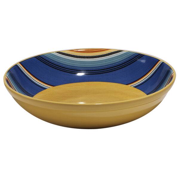 Certified International Pinata Blue/Yellow Ceramic Serving/Pasta Bowl ...