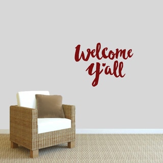 "Welcome Ya'll" Wall Decal (24" x 18") - Bed Bath & Beyond - 14330840