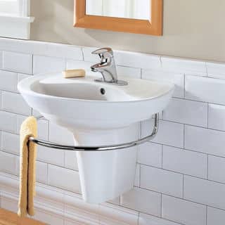 American Standard Ravenna White Porcelain Pedestal/ Shroud Bathroom ...
