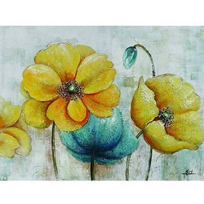 Pollianne Original Hand Painted Wall Art - Overstock - 14343815