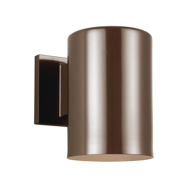 Sea Gull Outdoor Cylinders 1 Light Bronze Outdoor Fixture - Bed Bath ...