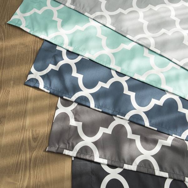 Aurora Home Moroccan Faux Silk Grommet Blackout Curtain Panel 52 X 84