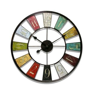 Infinity Instruments Kaleidoscope, 24 inch Round Wall Clock - Bed Bath ...